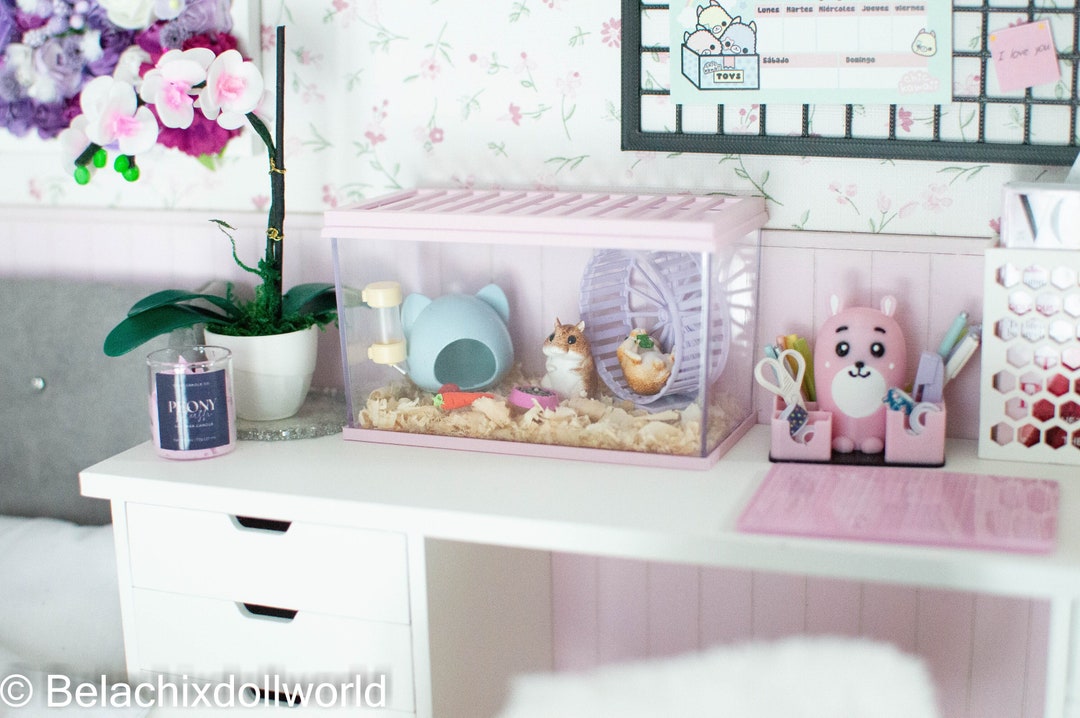 1/6, 1/4, Miniature Hamster Cage, Doll Toy, Dollhouse Miniature ...