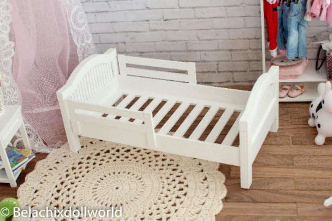 Miniature Toddler Bed, 1/8, 1/6, Miniature Bed, Miniature Baby ...