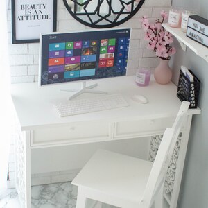 1:4 Dollhouse Monitor With Mouse and Keyboard, Miniature Computer ...