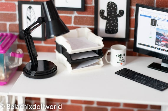 Miniatures Art & Collectibles miniature paper organizer miniature ...