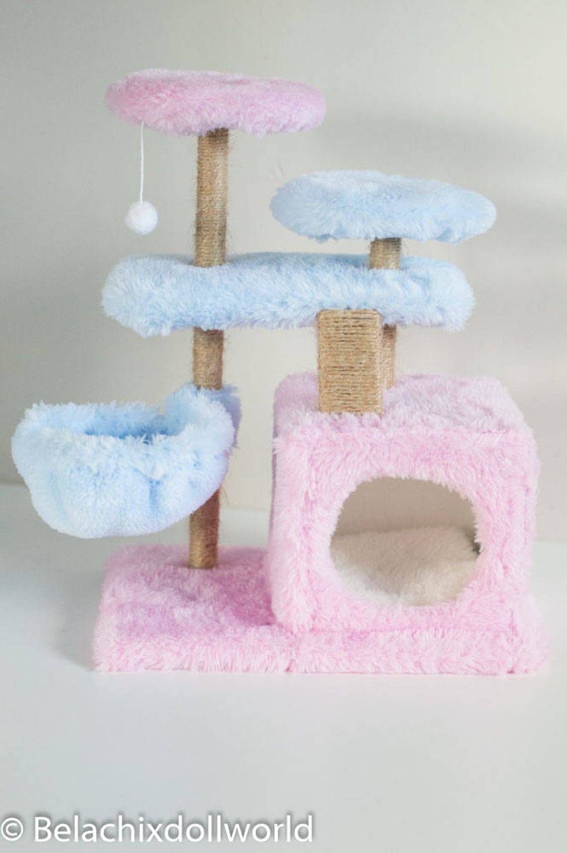 1:4 or 1/6 Miniature cat tree miniature cat toy miniature | Etsy