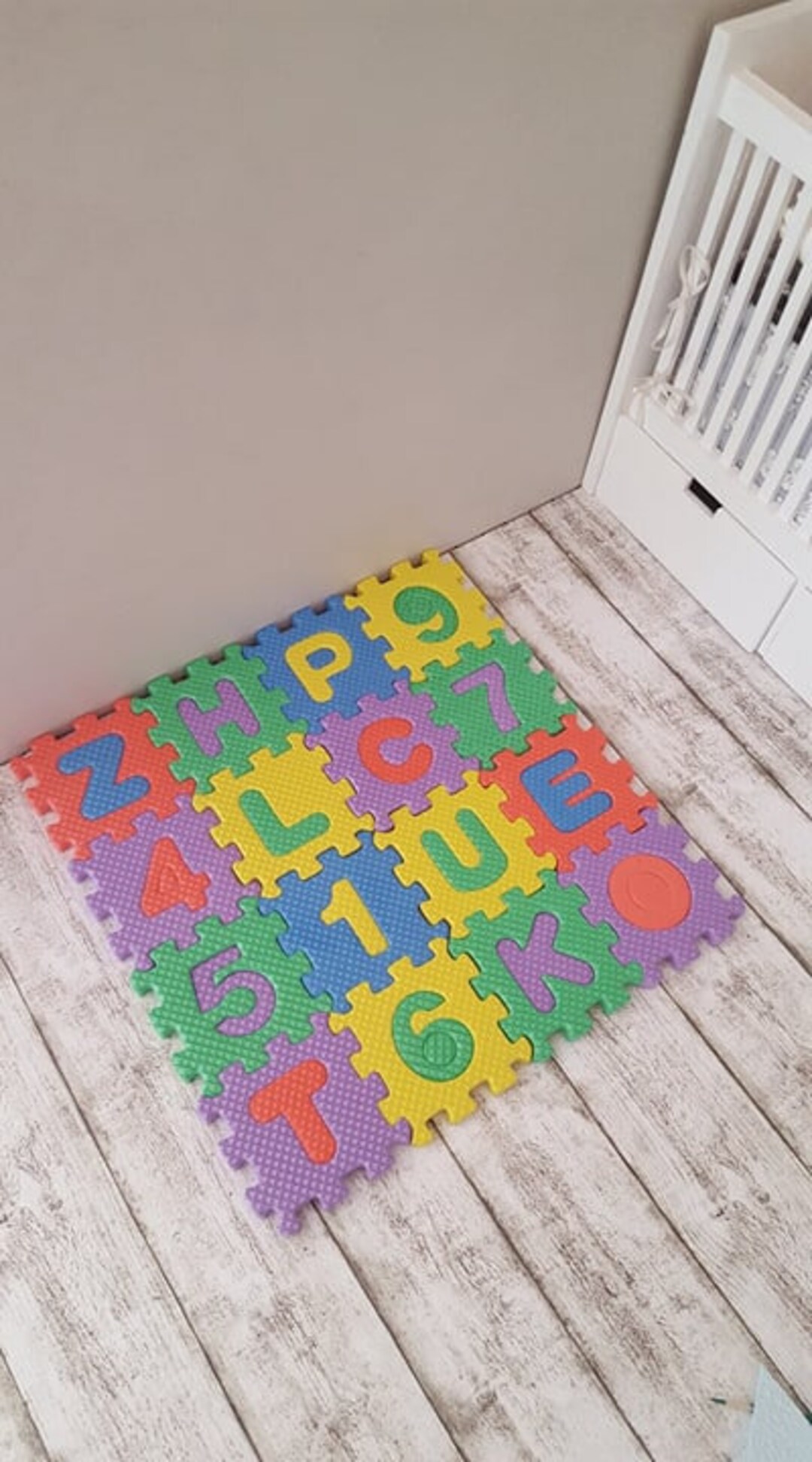 1/6 Miniature Foam Mat 12 Pieces, Mini Puzzle Mat, Miniature Nursery ...