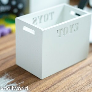 Miniature Empty Dollhouse Toy Box, Toy Chest, Miniature Furniture ...