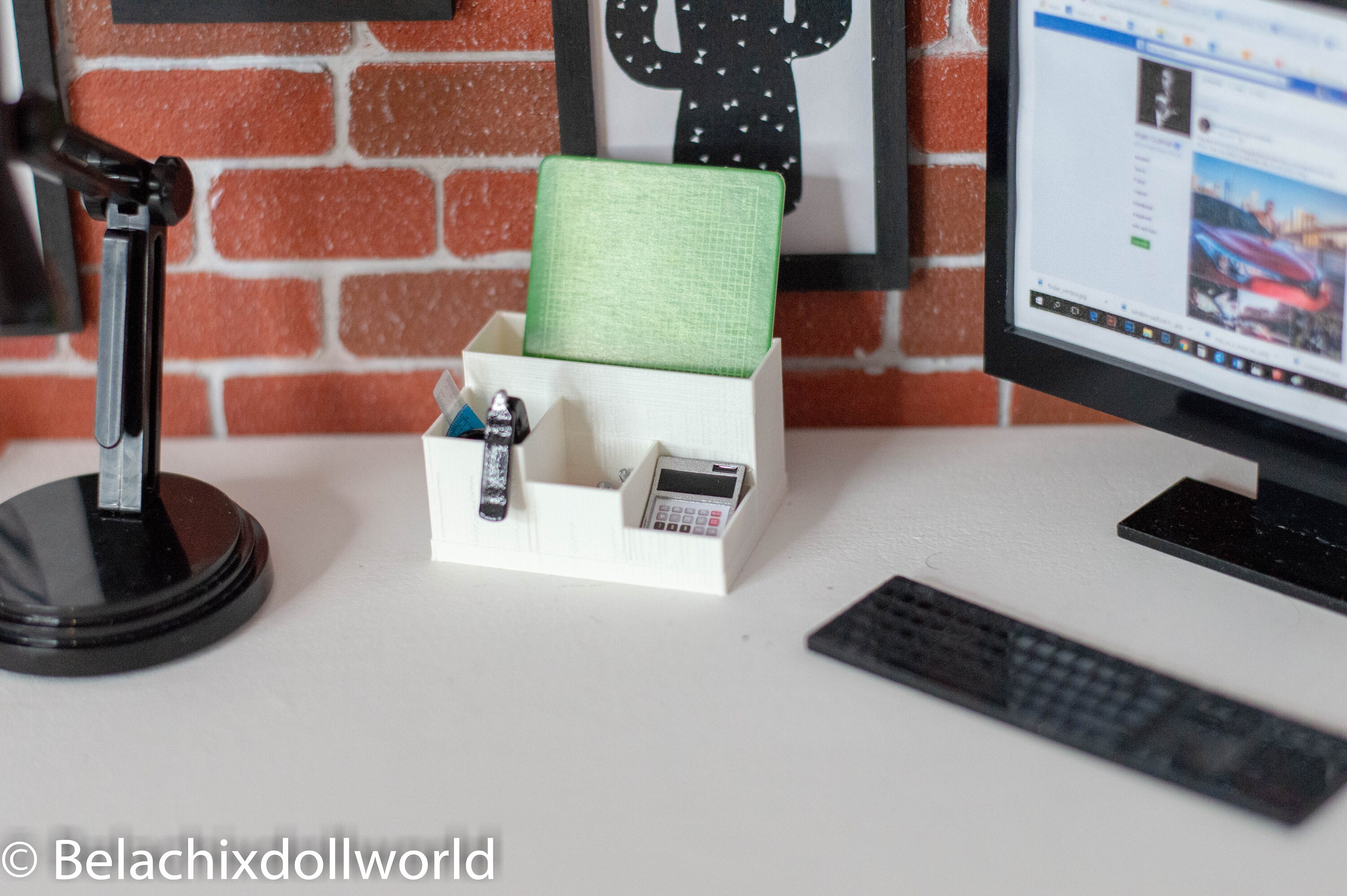 Miniature EMPTY Desk Organizerminiature Pencil Holder Desk | Etsy