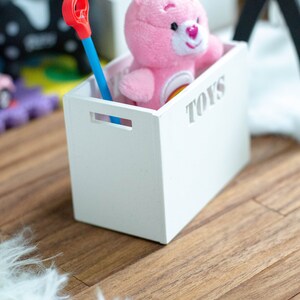 Miniature Empty Dollhouse Toy Box, Toy Chest, Miniature Furniture ...