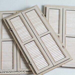 Shutter Window 1/6 and 1/4 Size Dolldiorama, Diorama, Roombox ...