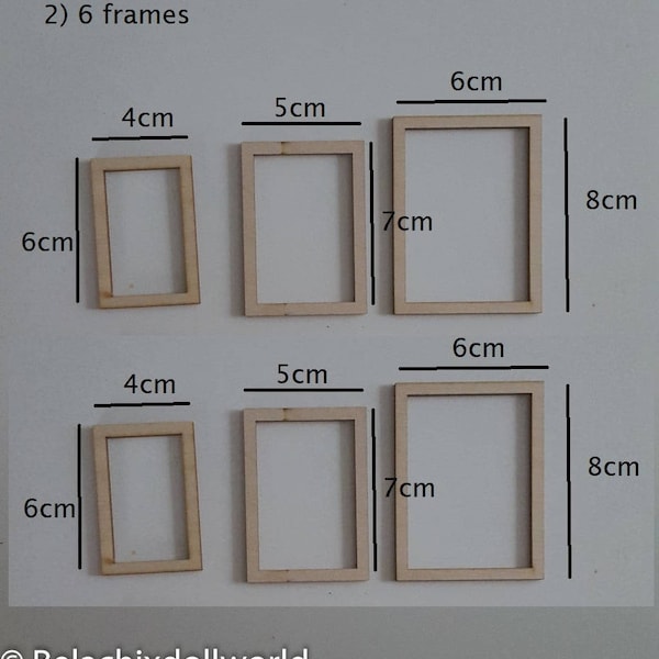 Miniature Picture Frames - Etsy
