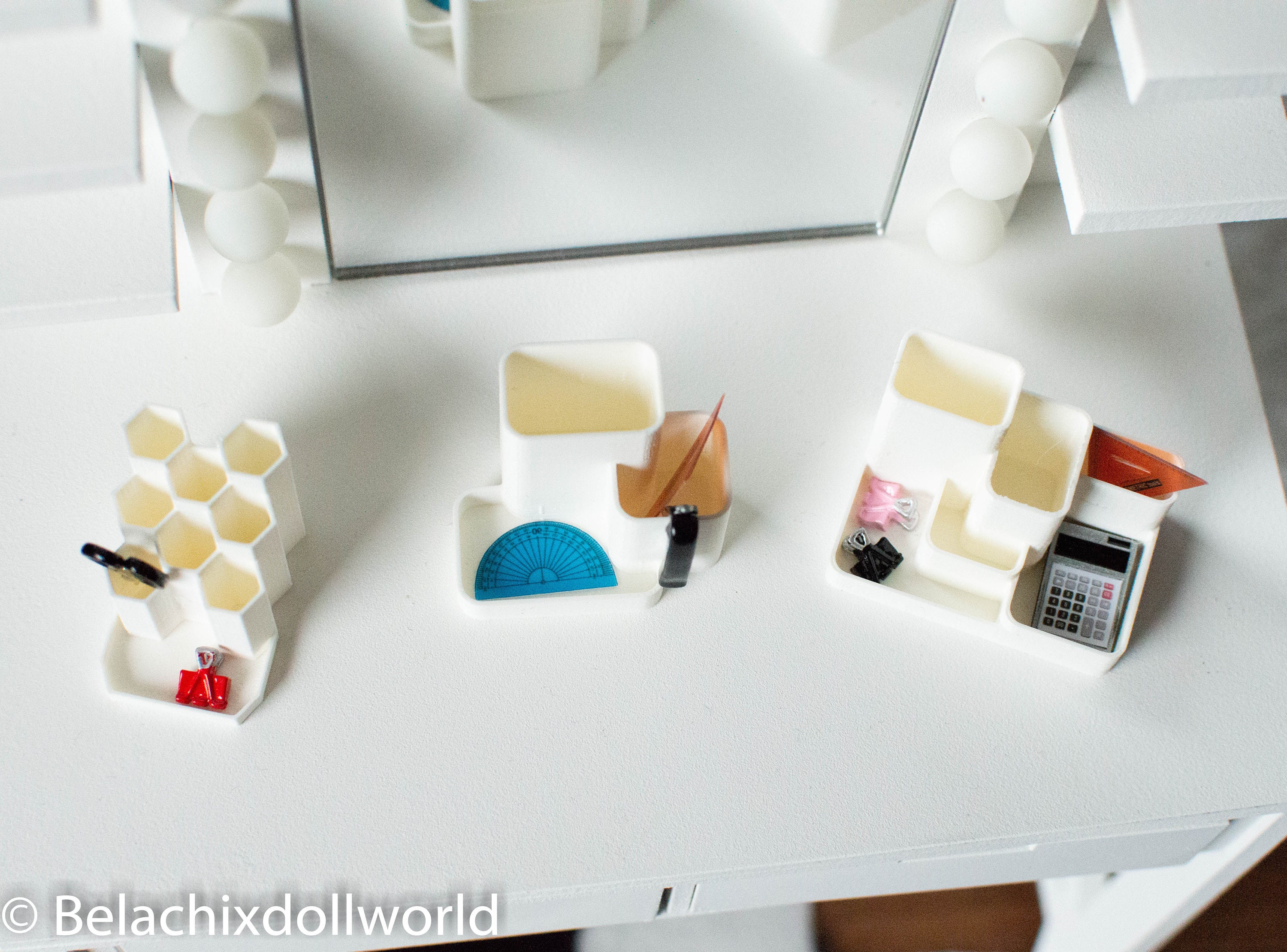 Miniature EMPTY Desk Organizerminiature Pencil Holder Desk | Etsy