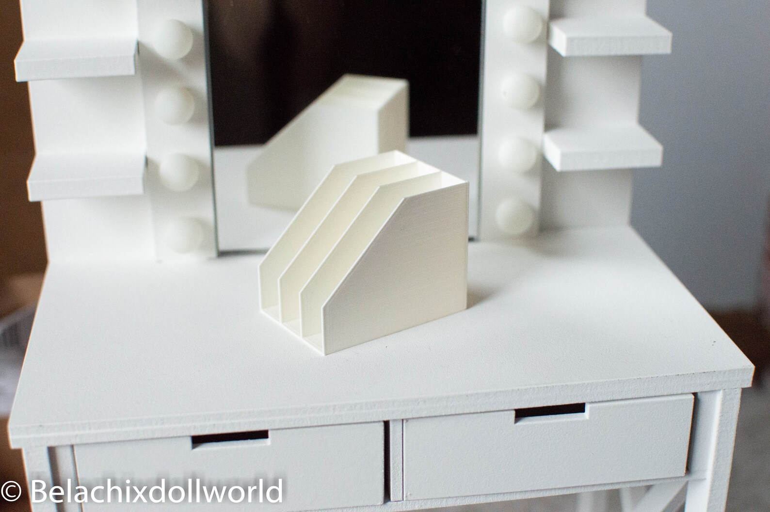 Miniature office paper tray magazine holder miniature paper | Etsy