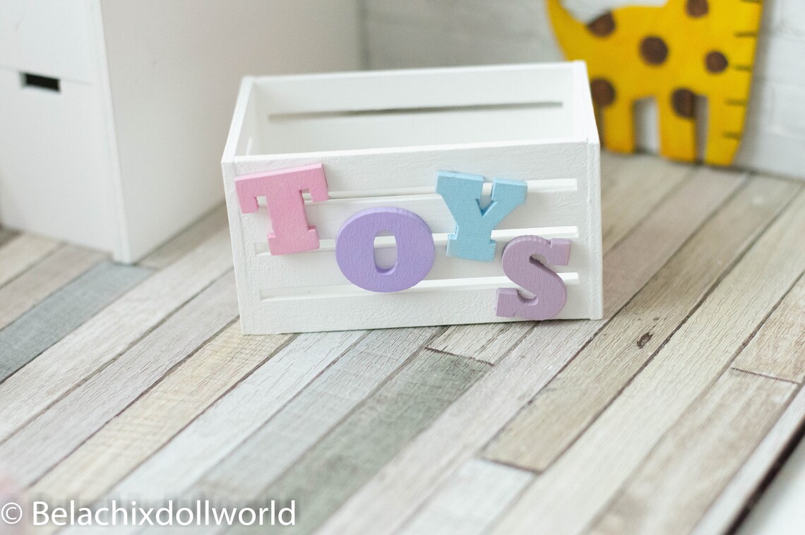 Miniature Empty Dollhouse Toy Box Toy Chest Miniature - Etsy