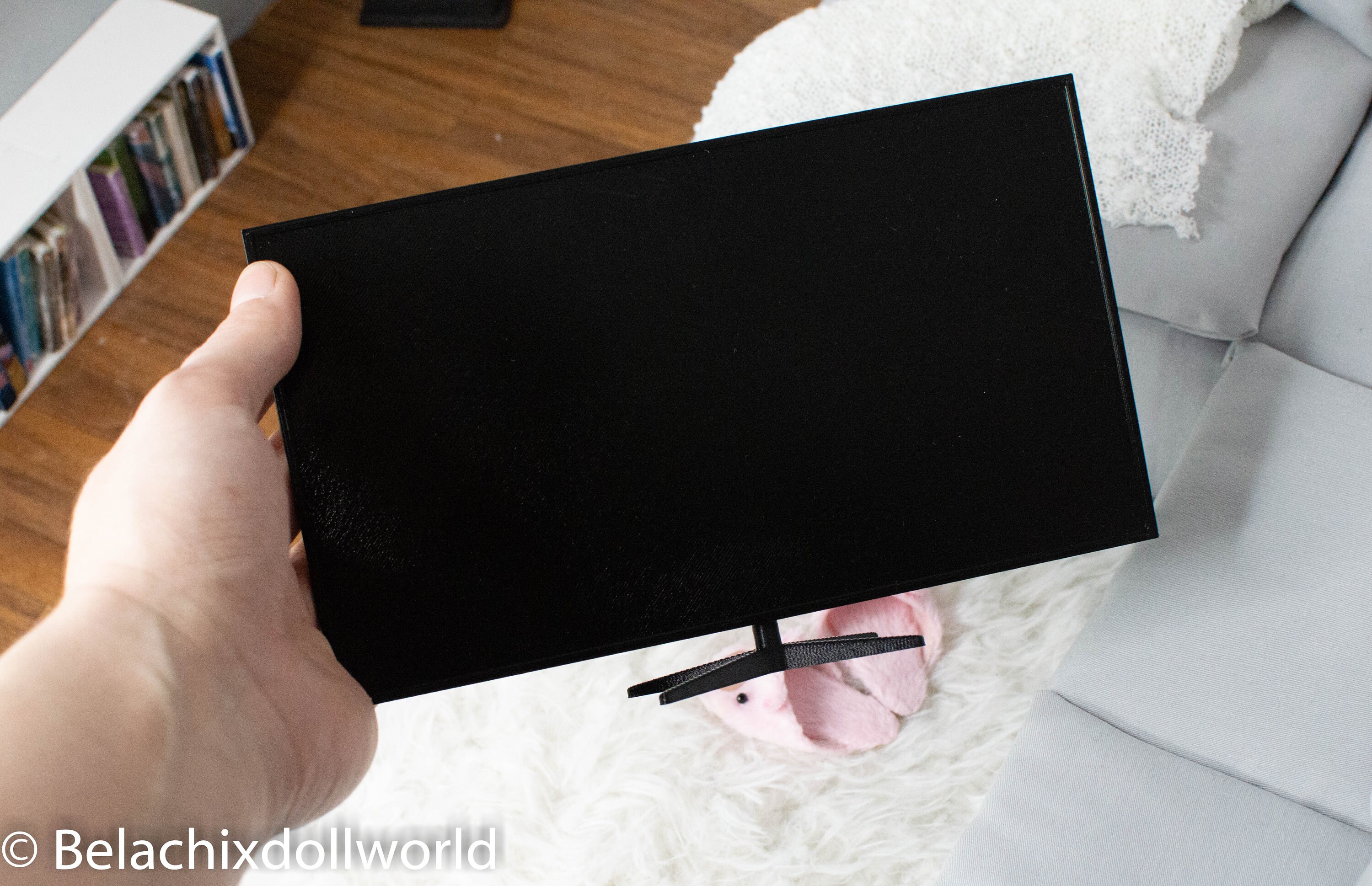 1/4 and 1/6 Scale Large Dollhouse Flat TV With Remote | Etsy