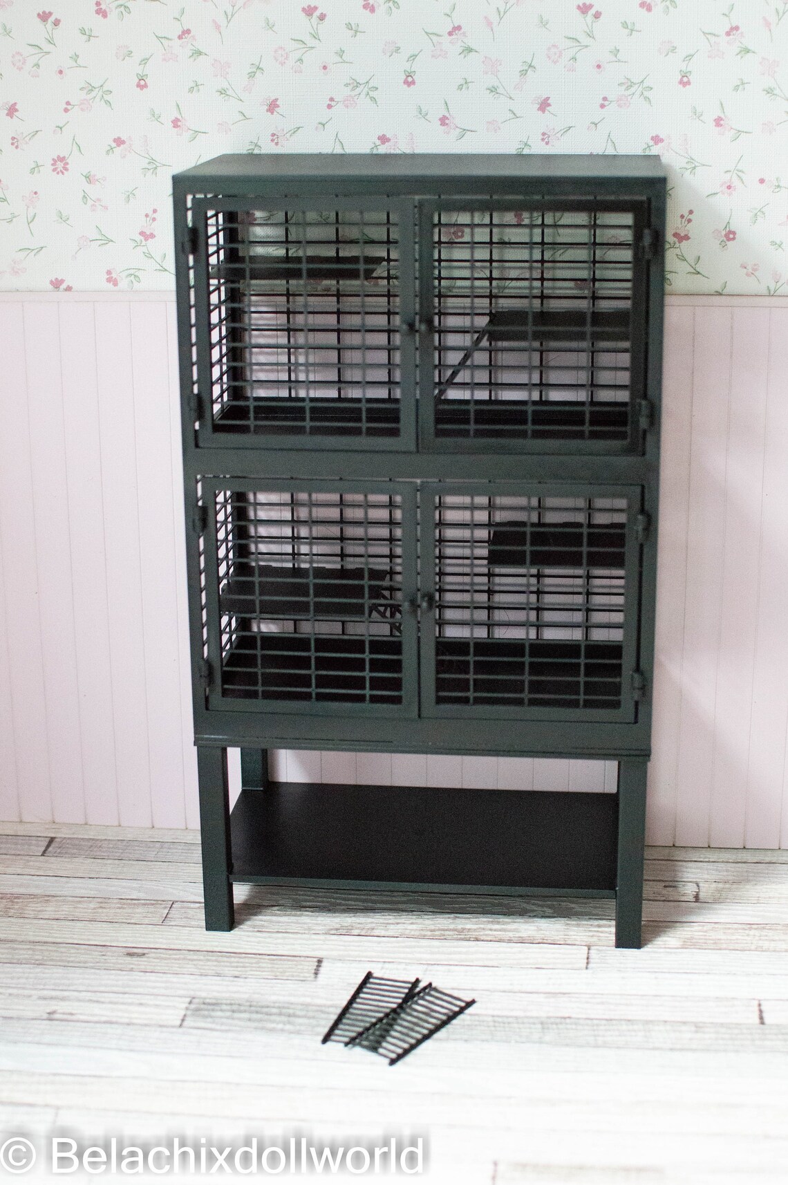 1/6, 1/4, Miniature Double Rat Cage, Doll Toy, Dollhouse Miniature ...