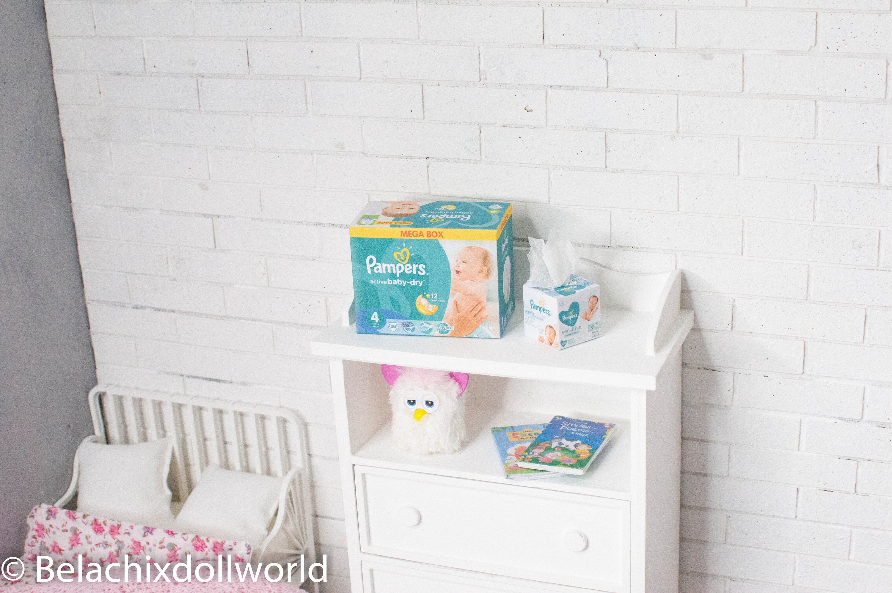 2 Pc Miniature Baby Nappies Box, Miniature Diaper Box, Miniature Baby ...