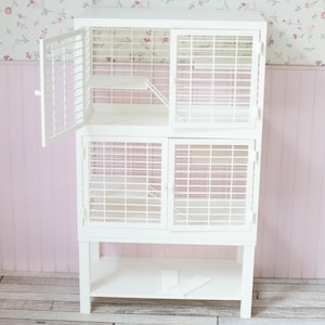 1/6, 1/4, Miniature Double Rat Cage, Doll Toy, Dollhouse Miniature ...