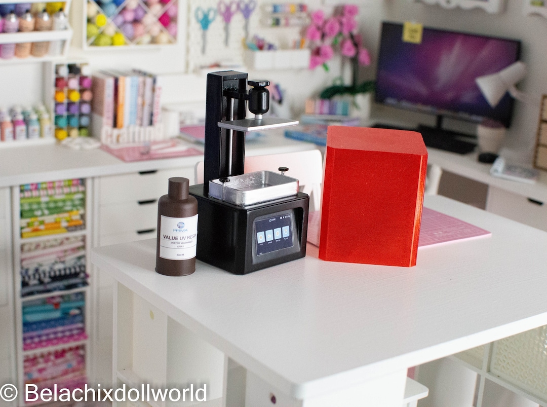 1/4, 1/6, Miniature Resin 3D Printer, Dollhouse 3D Printer, Miniature ...