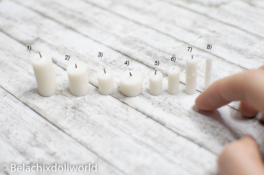 Miniature Candle, Dollhouse Candle, Fake Candle, Miniature Candle ...