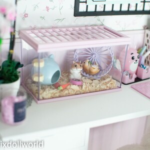1/6, 1/4, Miniature Hamster Cage, Doll Toy, Dollhouse Miniature ...