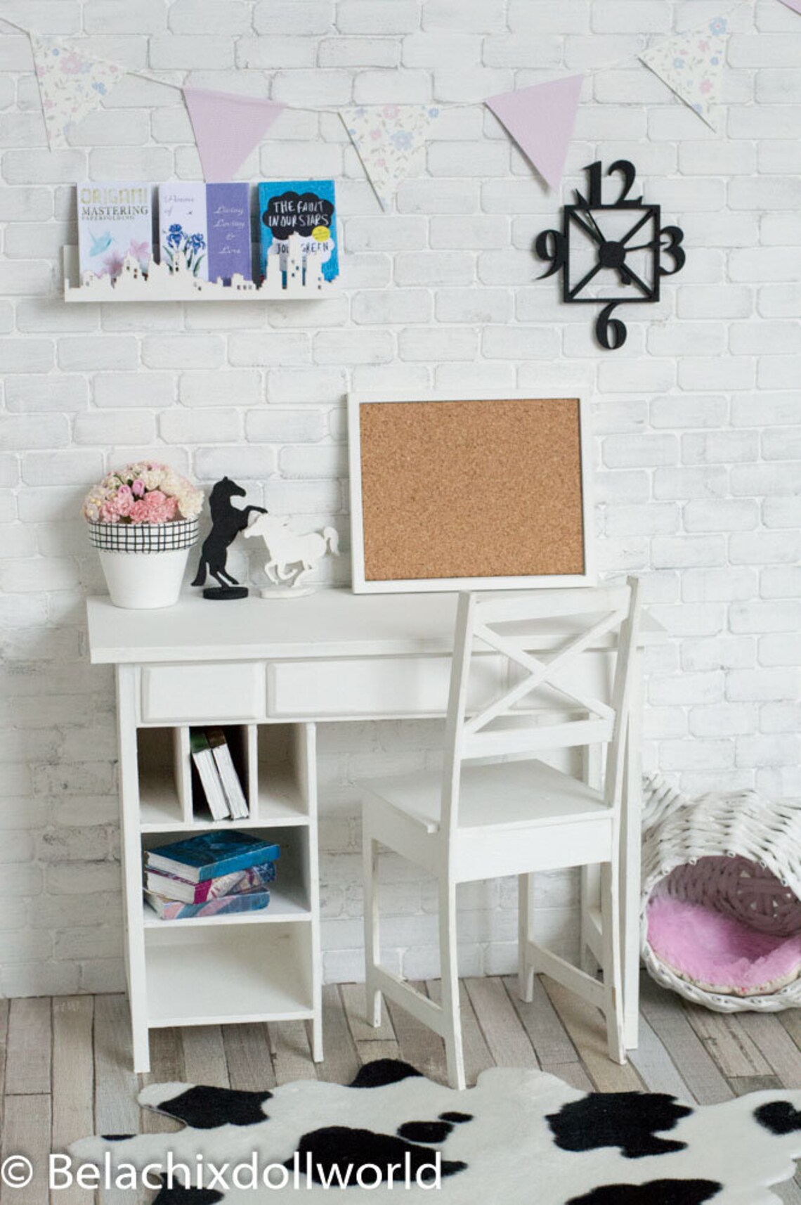 Miniature Clock Doll Diorama Dollhouse Decoration 1/4 1/6 | Etsy