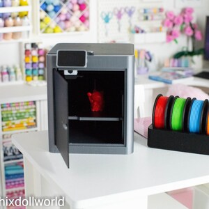 1/4, Miniature FDM 3D Printer, Dollhouse 3D Printer, Miniature Prop ...
