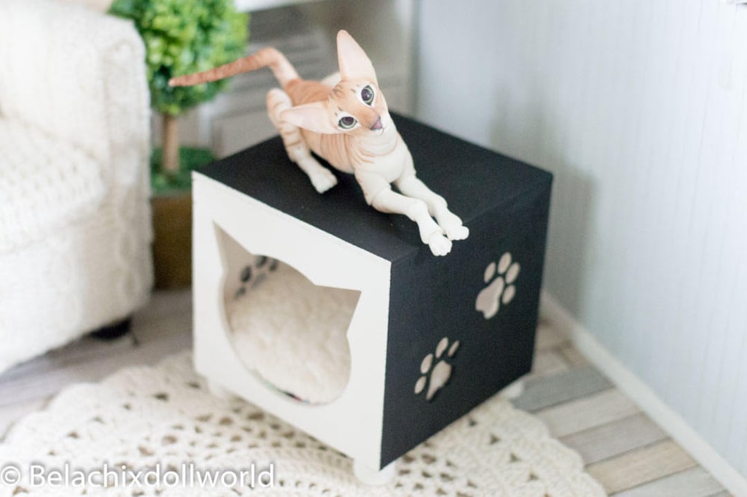 1:4 or 1/6, Cat Hideout, Doll Cat, Bjd Pet, BJD, 6cm Cat, Cat Tree, Cat ...