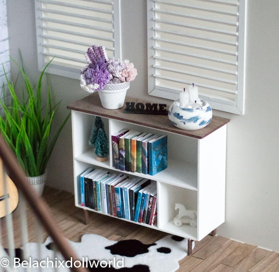 Dolls & Miniatures Miniatures Bookshelf Doll House Miniature etna.com.pe