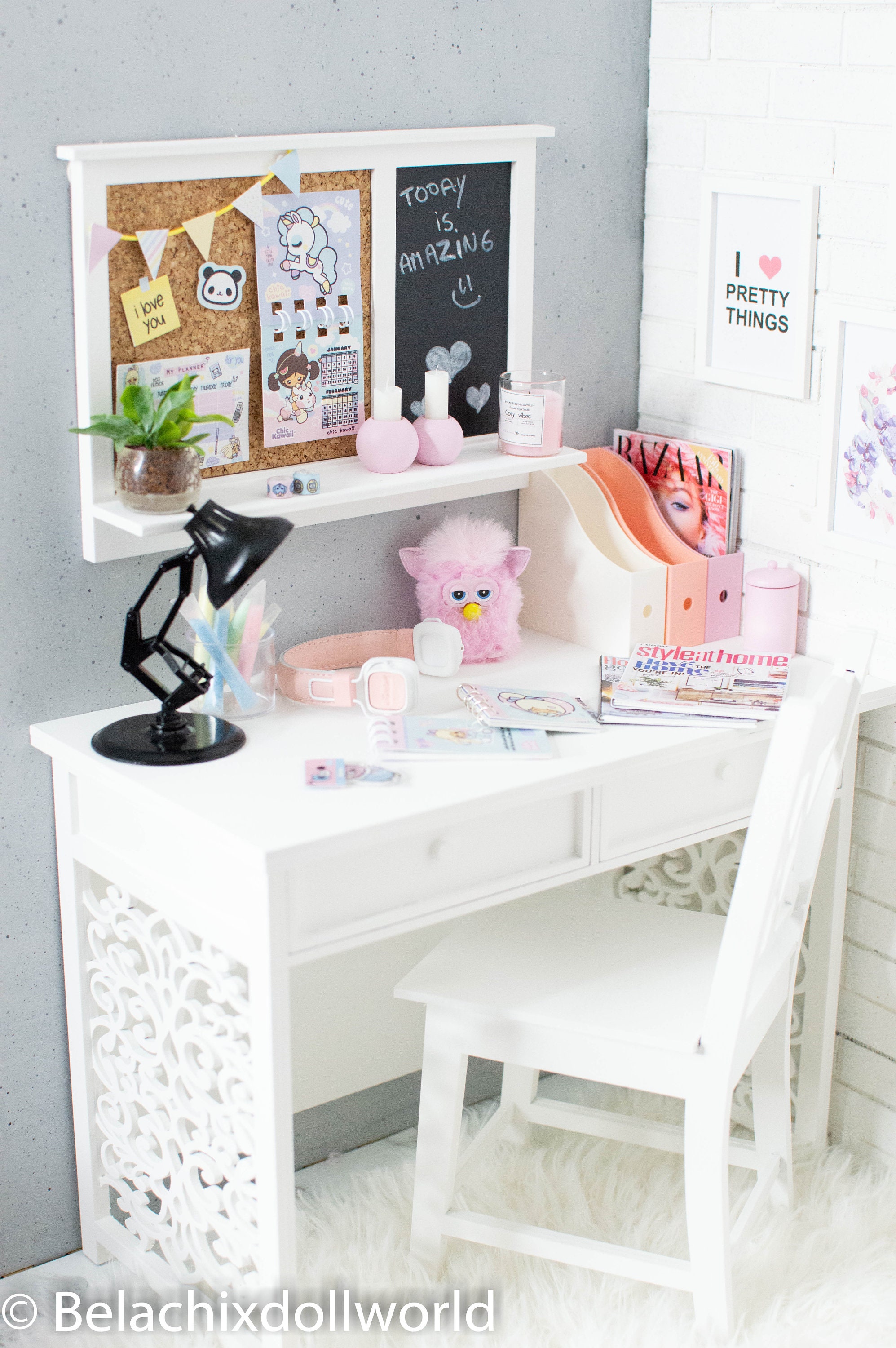 Miniatures Art & Collectibles miniature paper organizer miniature ...