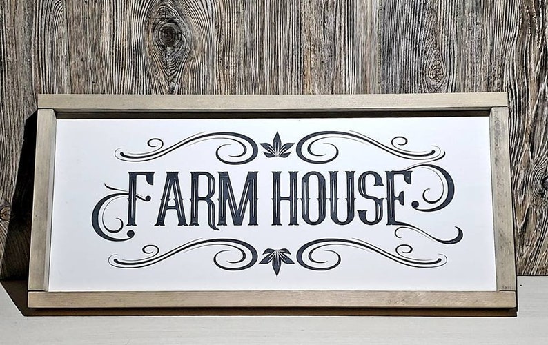 White Farmhouse Sign Farmhouse Signs Wood Farm House Decor | Etsy