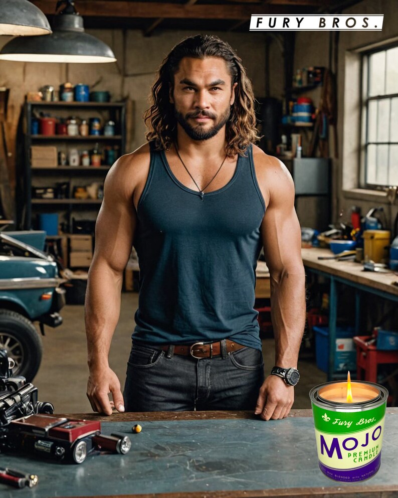 Fury Bros. Scented Candles for Men Mojo Frankincense Myrrh Burning Sage ...