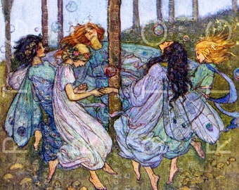 Dancing Fairies Printable - Etsy