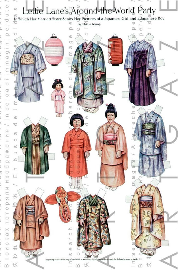 Japanese Paper Dolls Printable Sites unimi it