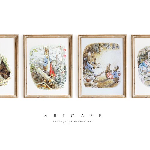 PETER RABBIT Nursery Wall Art Beatrix Potter Nursery Decor - Etsy
