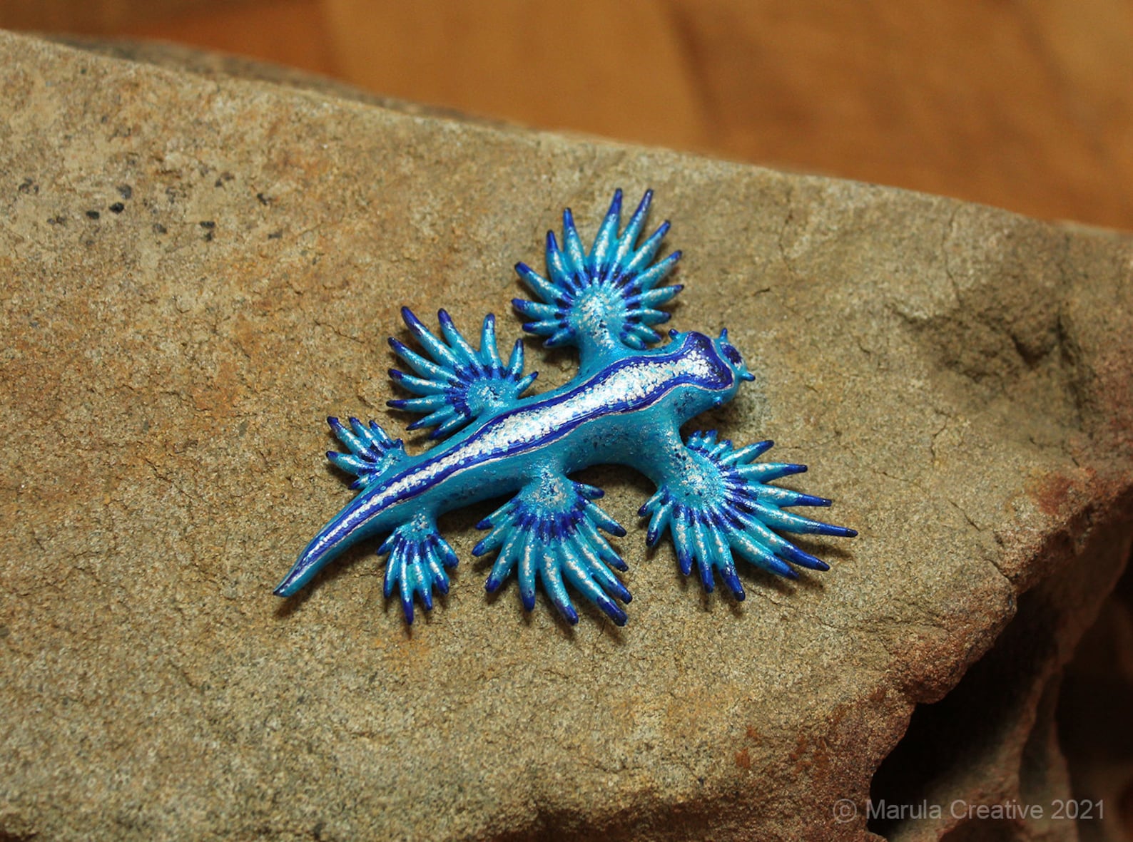 Atlan the Nudibranch glaucus Atlanticus blue Dragon - Etsy