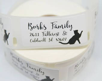 Cat address labels | Etsy