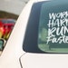 Work Hard Run Faster Sticker • Car Window Decal • Free Shipping ...