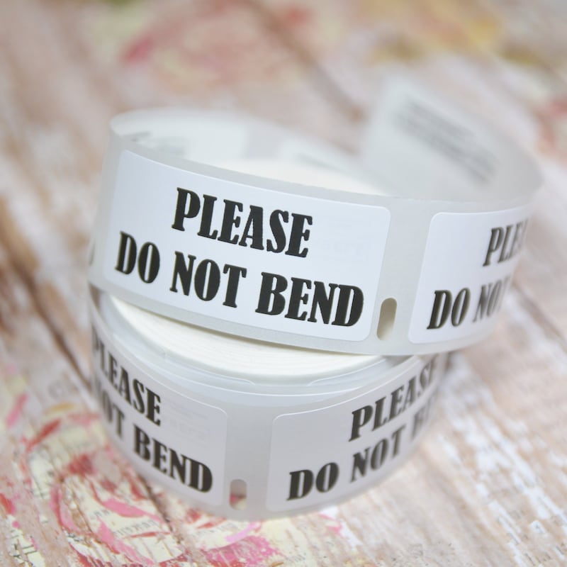 Do Not Bend Labels - Etsy