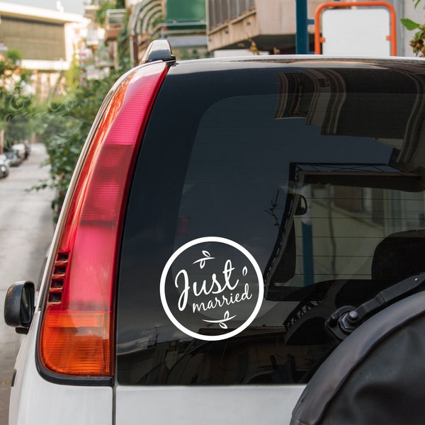 Married Car Decal - Etsy