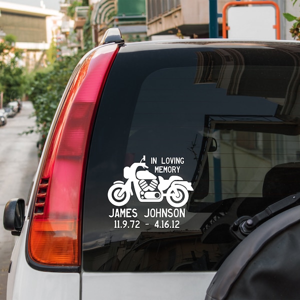 Rip Motorcycle Car Decal - Etsy