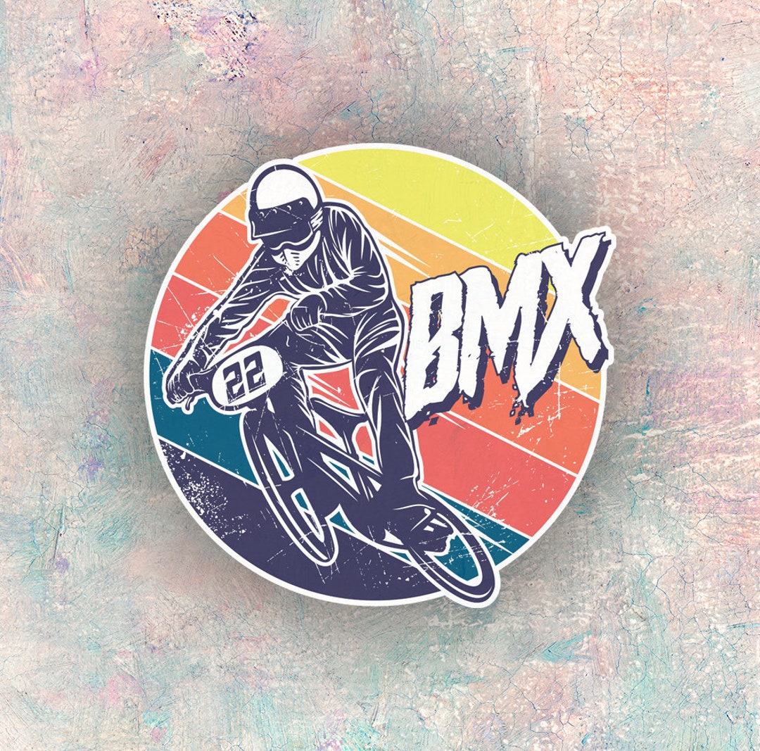 BMX Retro Sticker Free Shipping Stickers Scrapbooking Custom Stickers ...