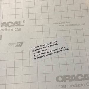 Decal Instruction Stickers Roll 1" Custom Decal Instruction Labels ...