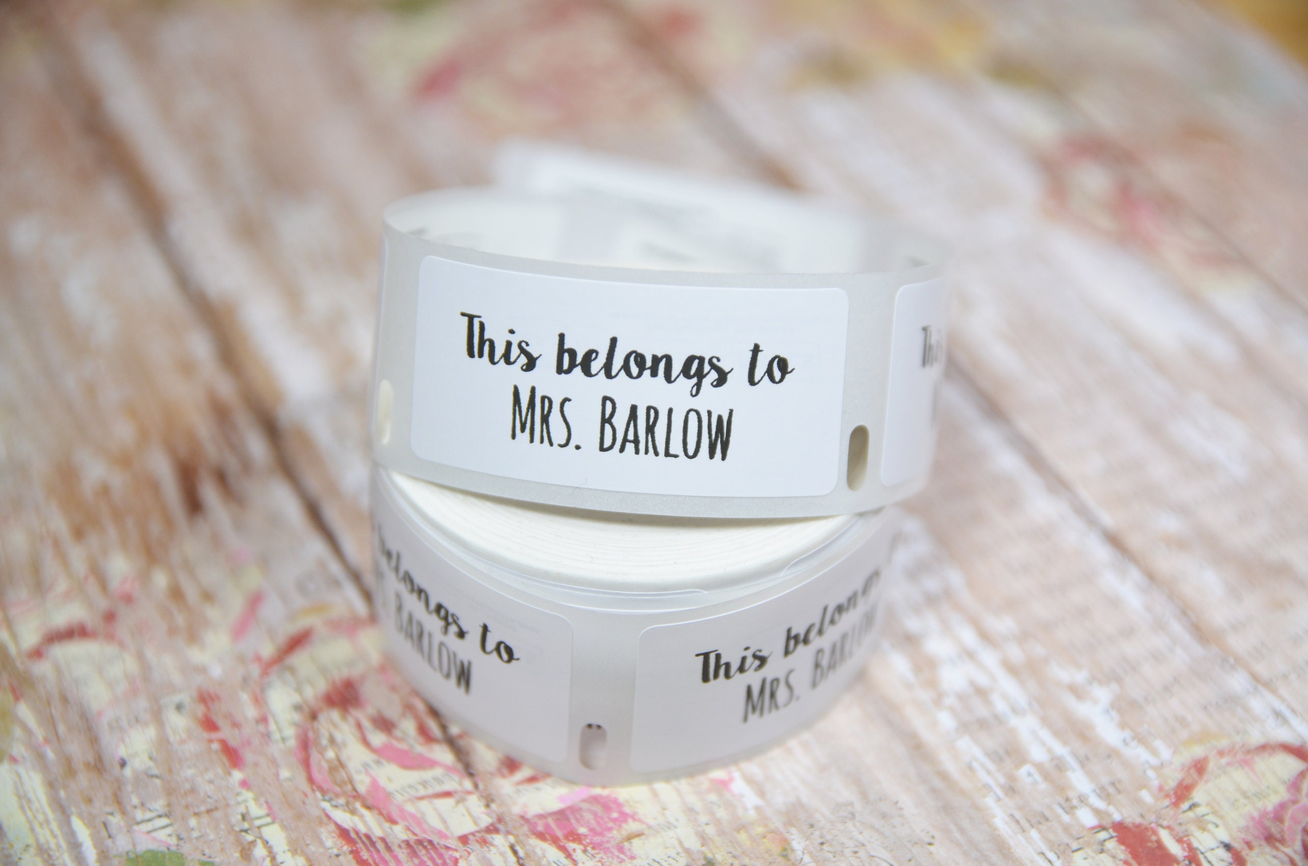 Atom teacher labels This belongs to stickers roll of atom | Etsy