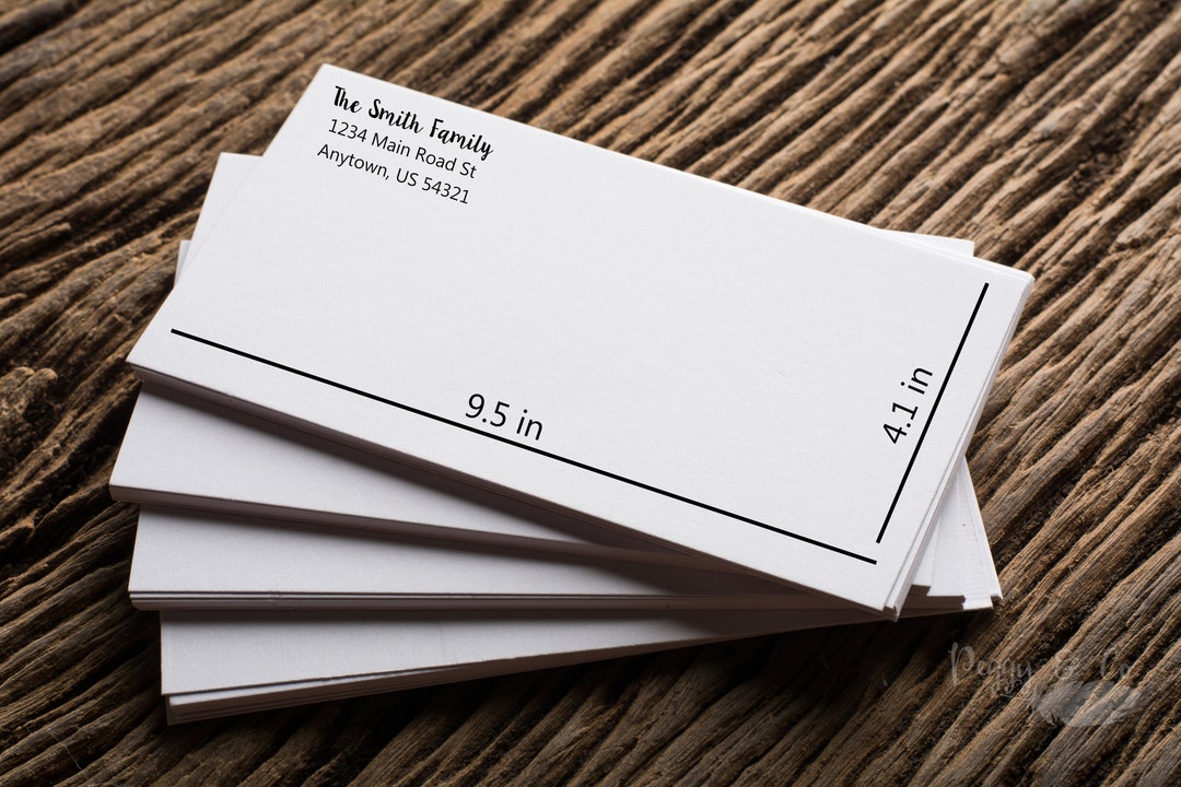 25-50-100 Printed Return Address Envelopes 10 Free Shipping Self ...