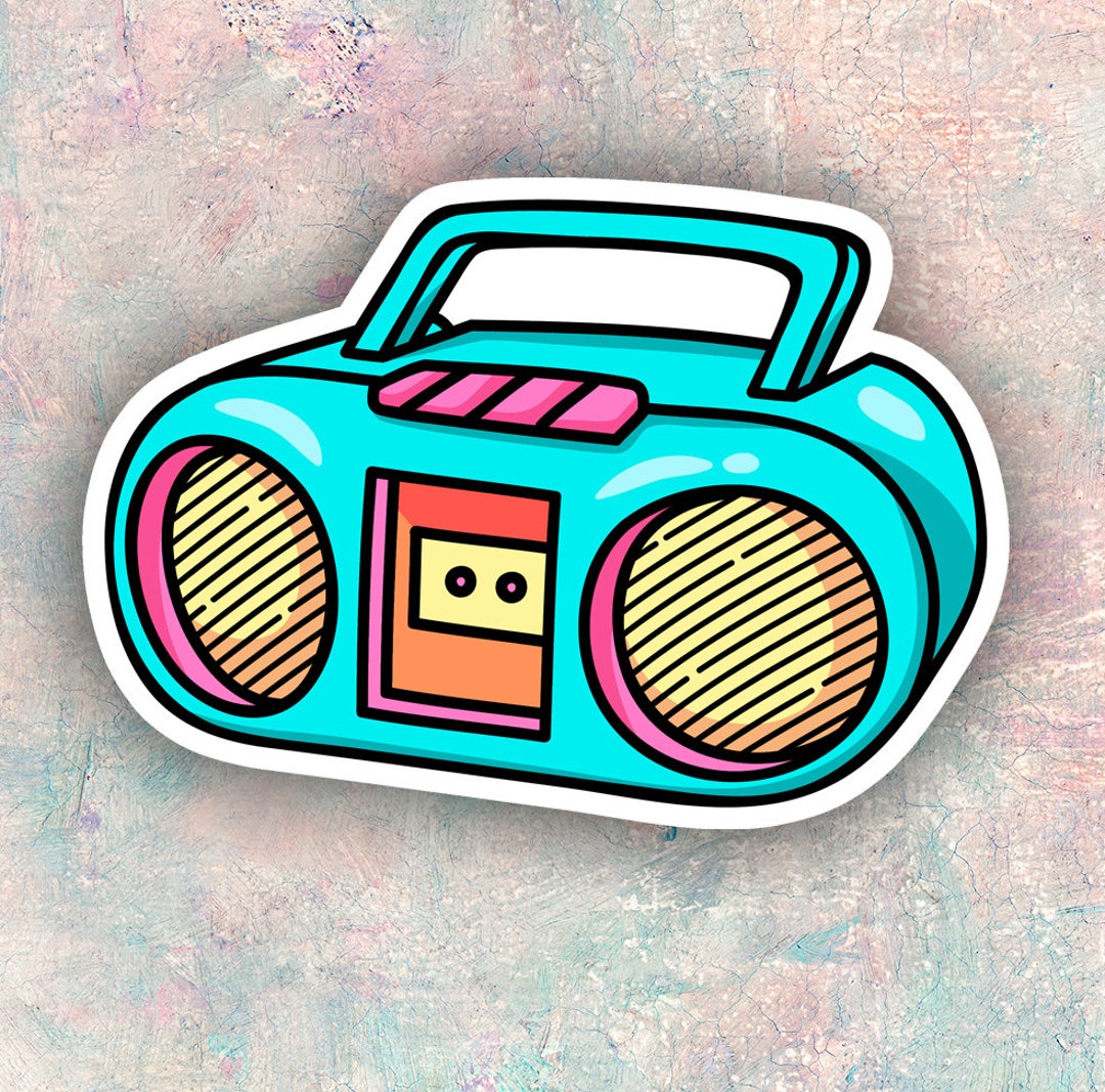 Boombox Tumbler Sticker Free Shipping Stickers Scrapbooking Custom ...