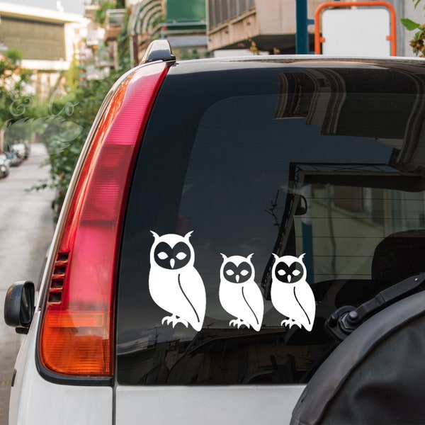 Owl Car Decal - Etsy