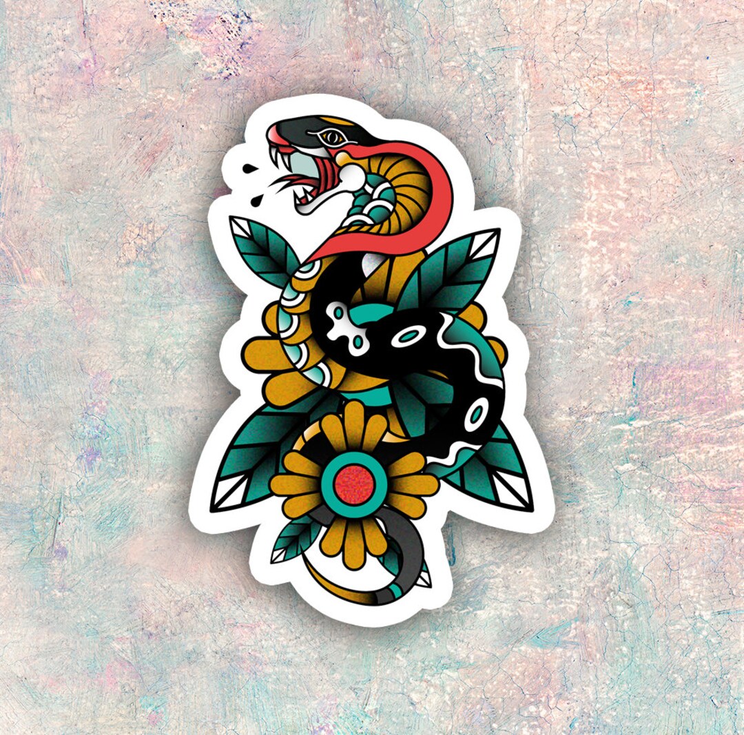 Sticker Tattoo Snake Tumbler Sticker Free Shipping Stickers ...