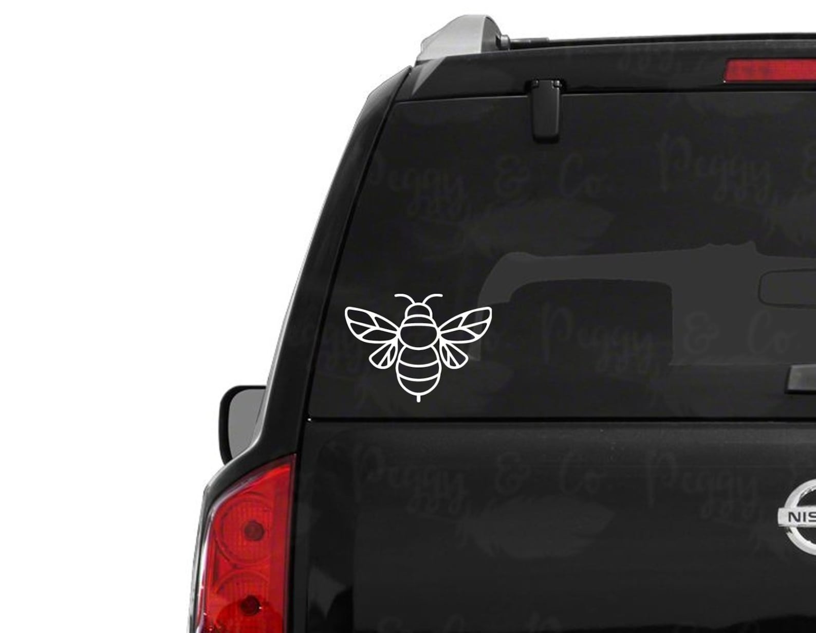 Honey Bee Car Decal • Car Window Vinyl Sticker - Etsy