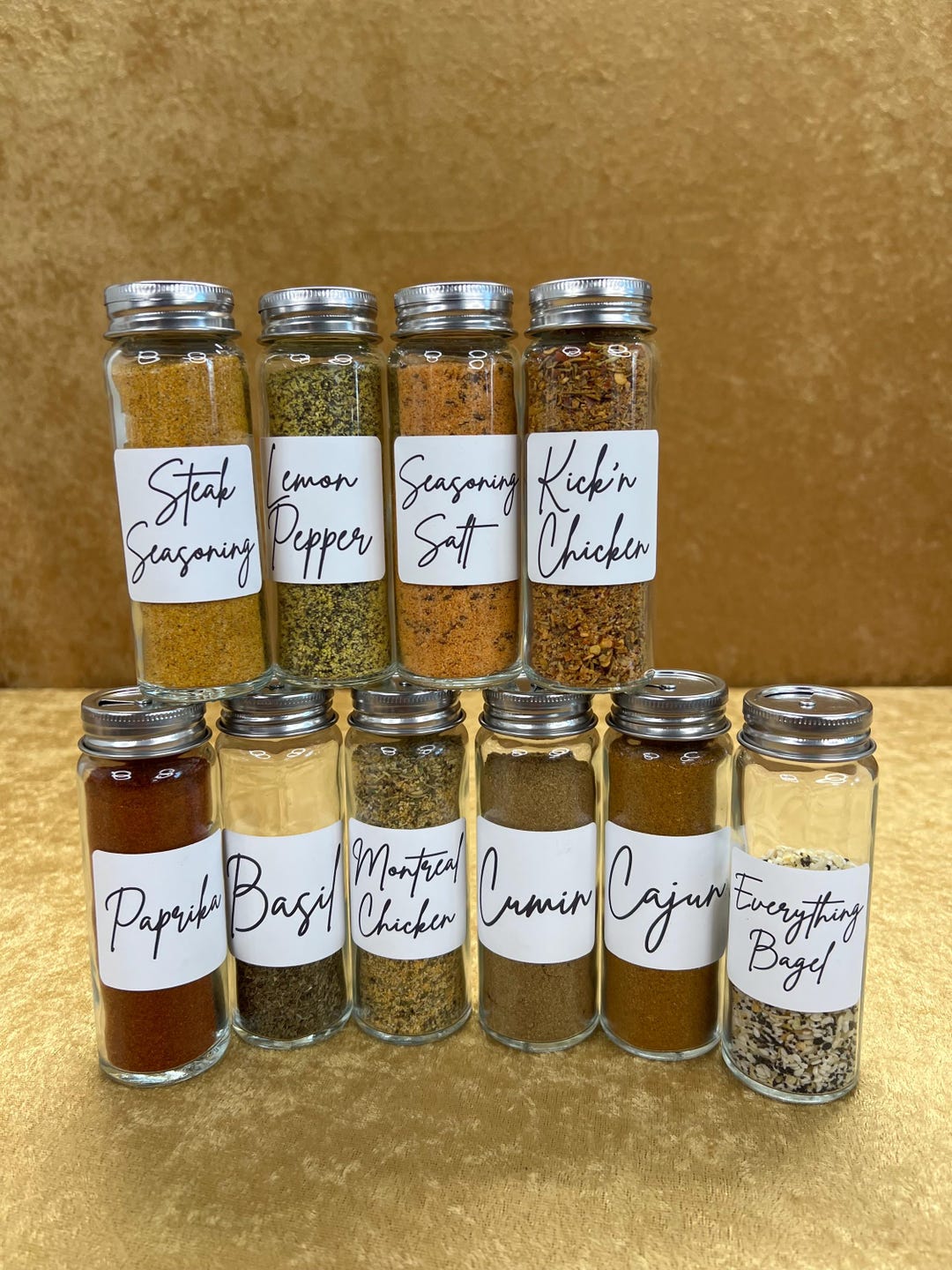 Custom Spice Jar Labels, Modern Kitchen Stickers, Set of 20 - Etsy
