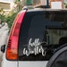 Hello Winter Car Decal Car Window Decal Free Shipping Custom Vinyl Car ...