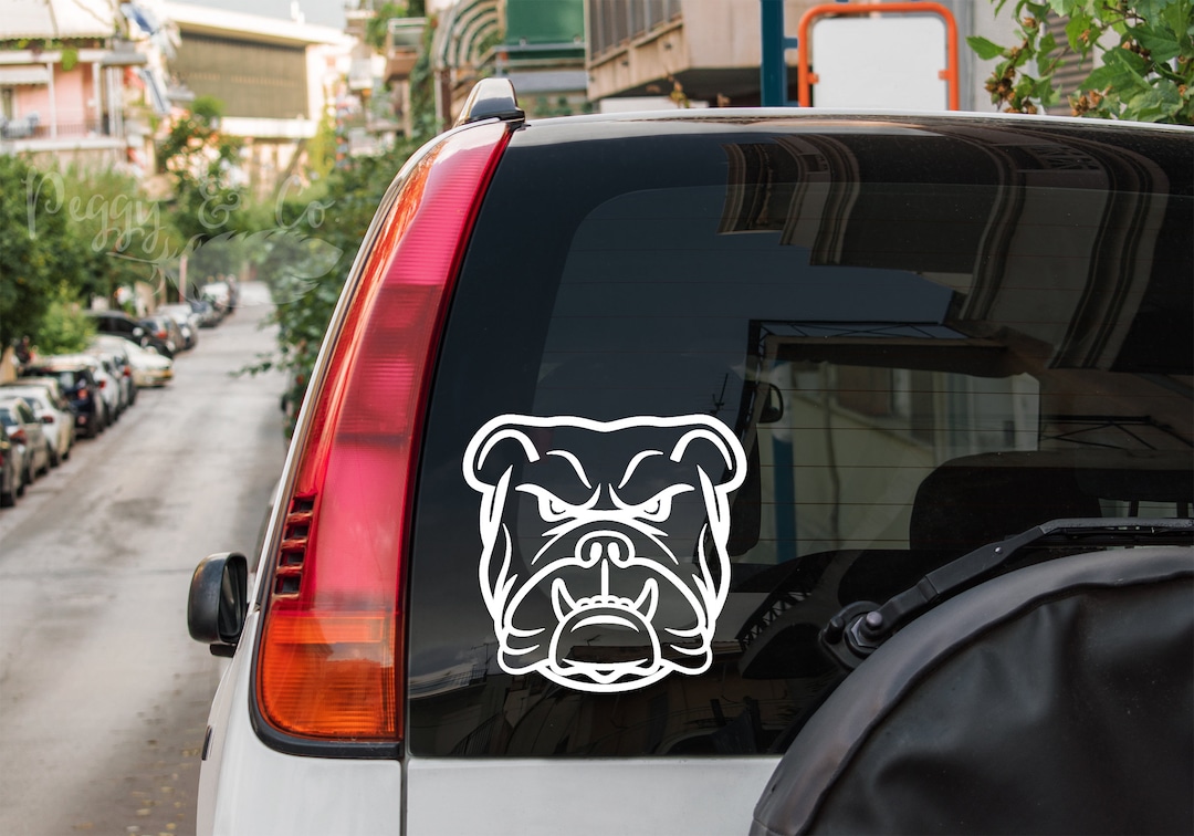 Bulldog Sticker Bulldog Decal • Car Window Decal • Free Shipping ...
