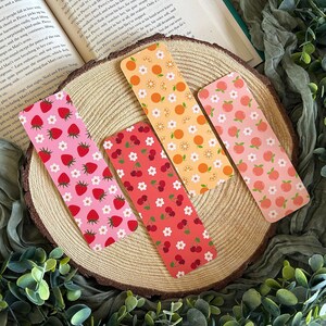 Fruit Fields Bookmark Collection Strawberry Cherry Peach Orange ...