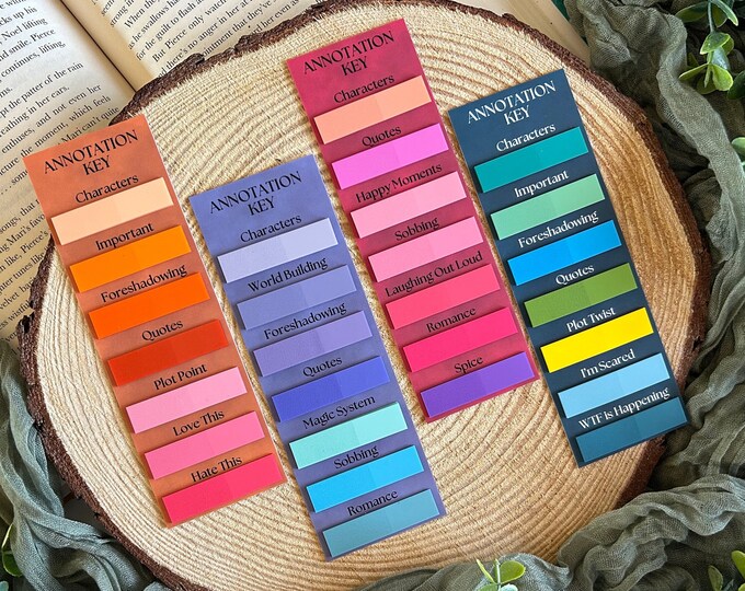Annotation Bookmark With Tabs | Fantasy, Romance, Thriller, Horror ...